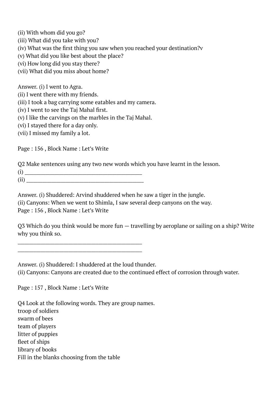 NCERT Solutions For Class 5 English Chapter 9 Around The World PDF 