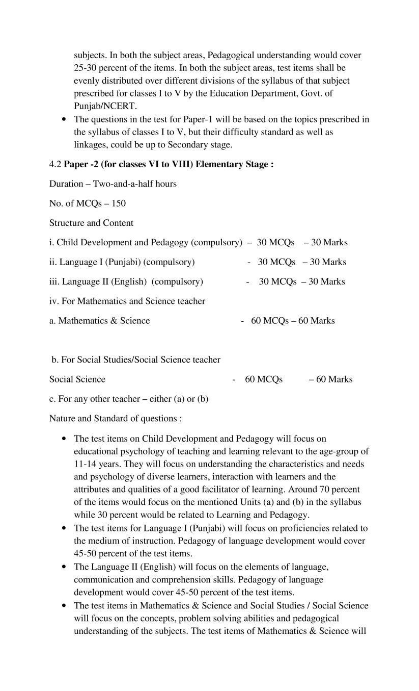 PSTET Syllabus 2021: Download PDF | AglaSem Career