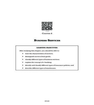 NCERT Book Class 11 Business Studies Chapter 4 Business Services