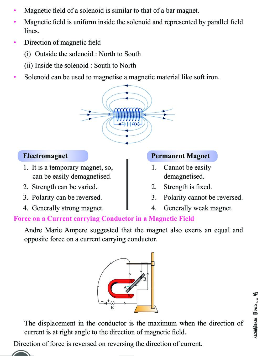Class 10 Science Notes For Magnetic Effects Of Electric Current PDF Class 10 Science Notes For Magnetic Effects Of Electric Current PDF