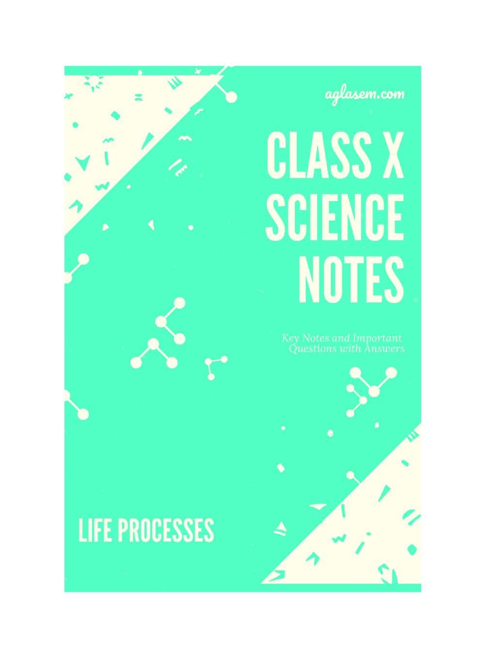 Class 10 Science Notes For Life Processes