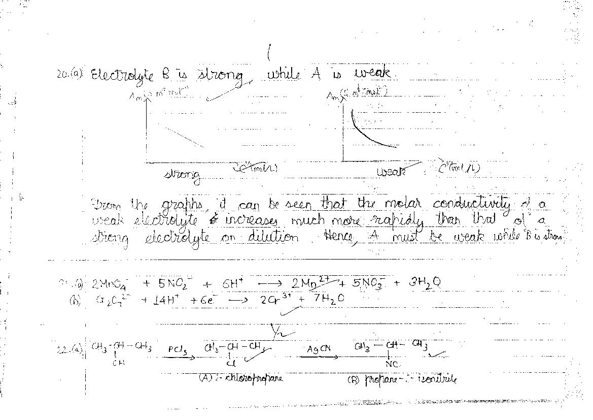 CBSE Class 12 Chemistery Topper Answer Sheet 2023 | Model Answers 2024 ...