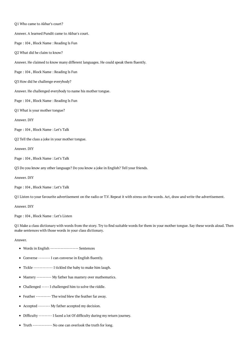 NCERT Solutions For Class 4 English Chapter 6 The Scholar s Mother
