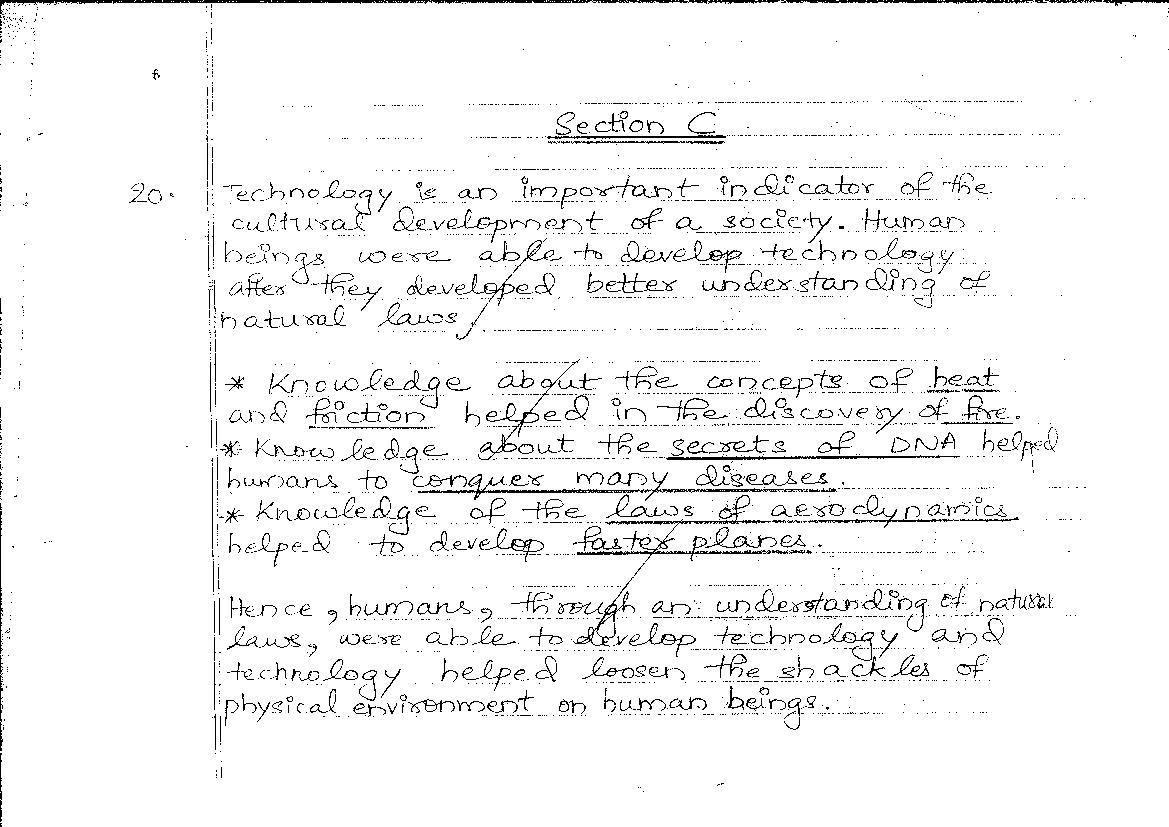 CBSE Class 12 Geography Topper Answer Sheet 2023 | Model Answers 2024 ...