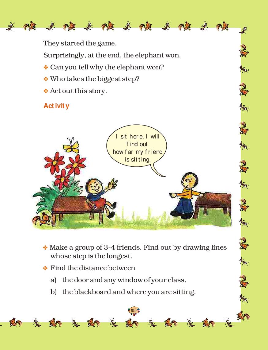 NCERT Book Class 2 Maths Chapter 13 The Longest Step