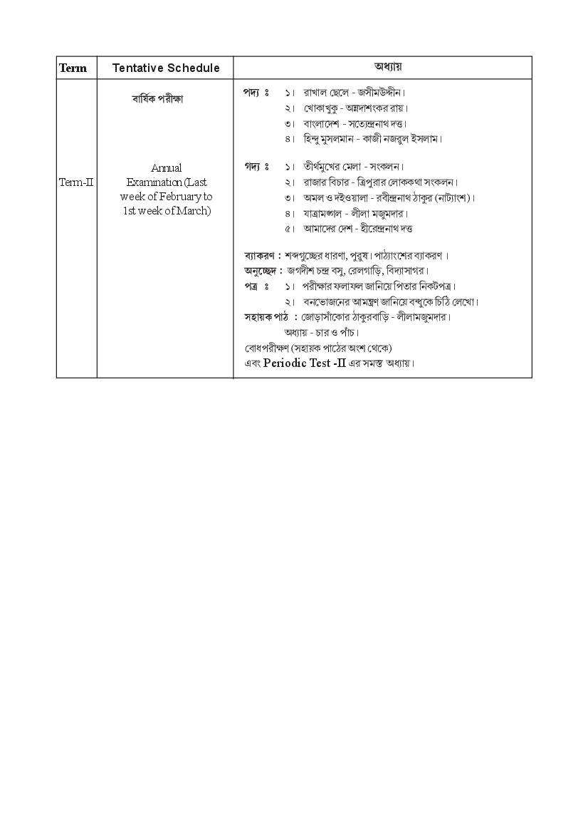 TBSE Class 4th Syllabus 2024 PDF Tripura Board Syllabus For Class 4