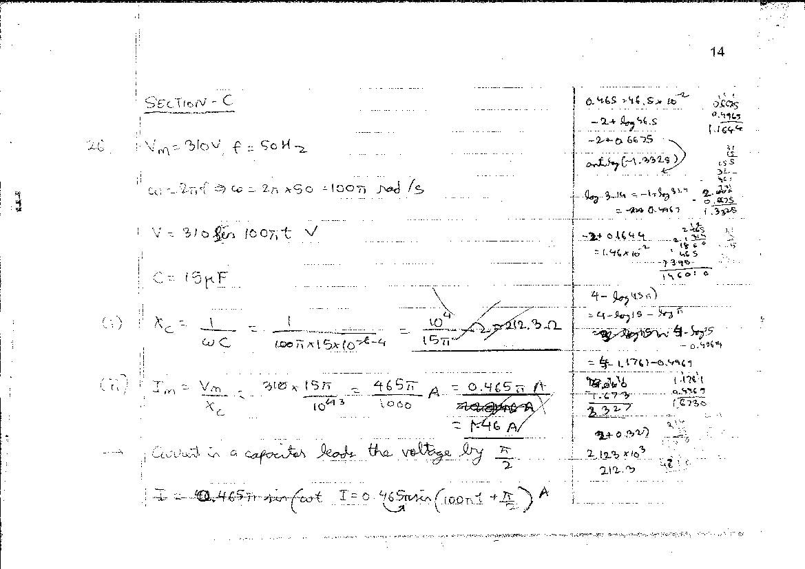 CBSE Class 12 Physics Topper Answer Sheet 2023 | Model Answers 2024 ...