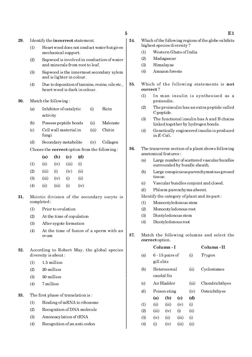 NEET 2020 Question Paper Official Released Download For Set E F G NEET 2020 Question Paper Official Released Download For Set E F G