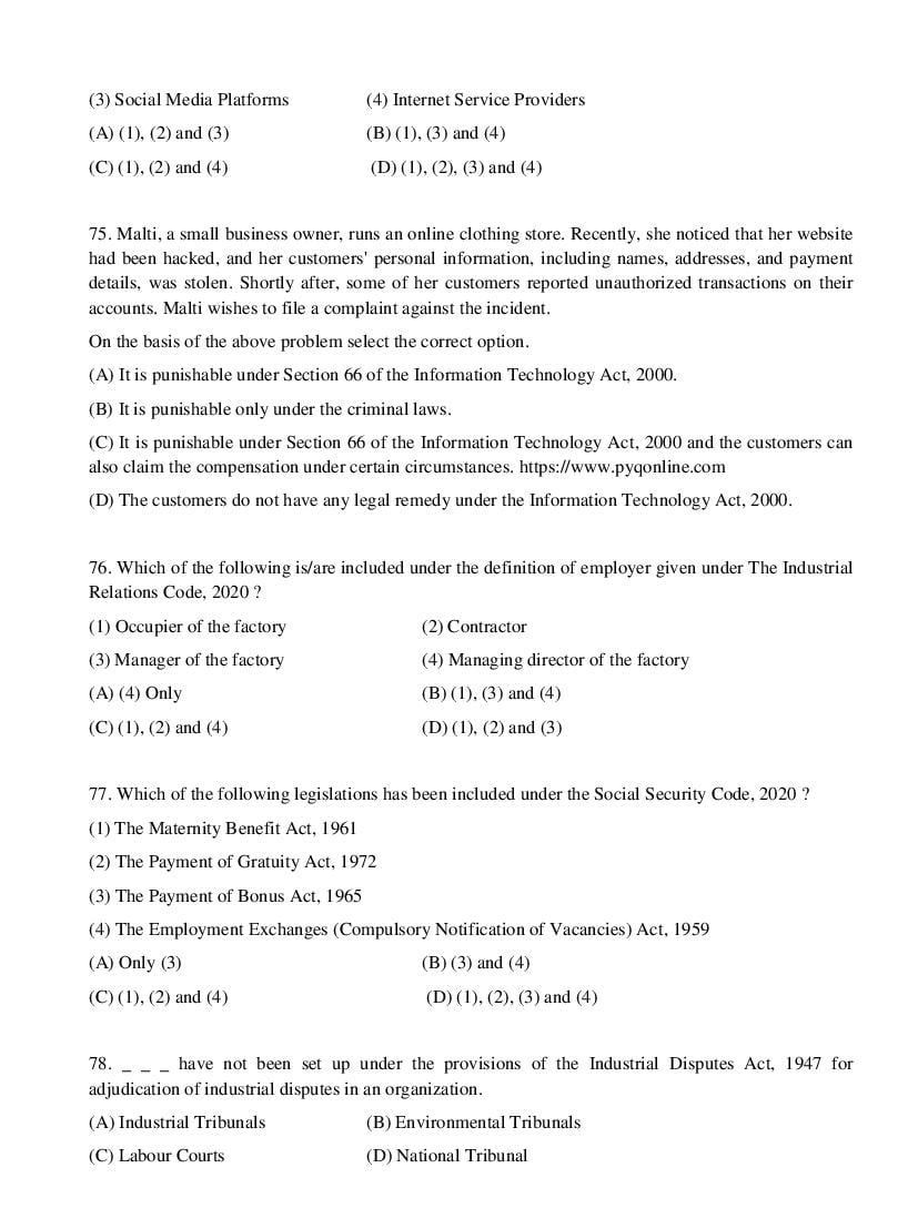 AIBE 19 Question Paper (with Answer Key) - Download AIBE 2024 Exam Paper PDF - AglaSem Admission