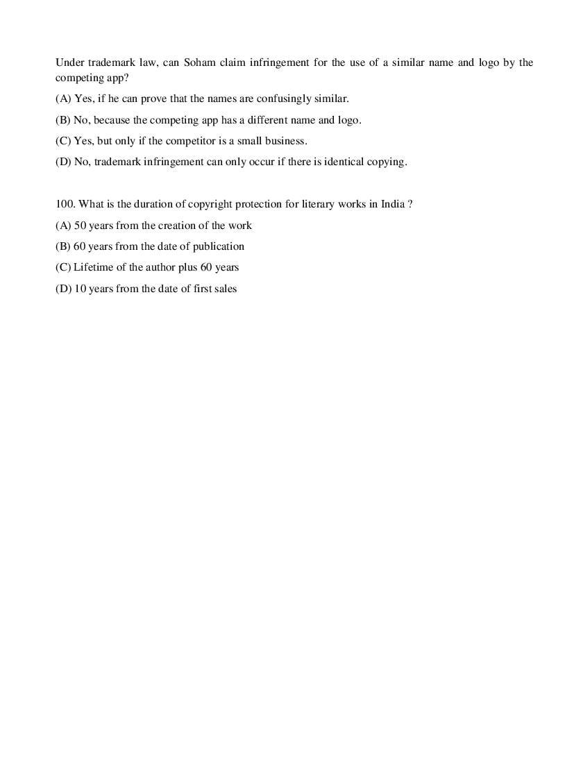 AIBE 19 Question Paper (with Answer Key) - Download AIBE 2024 Exam Paper PDF - AglaSem Admission