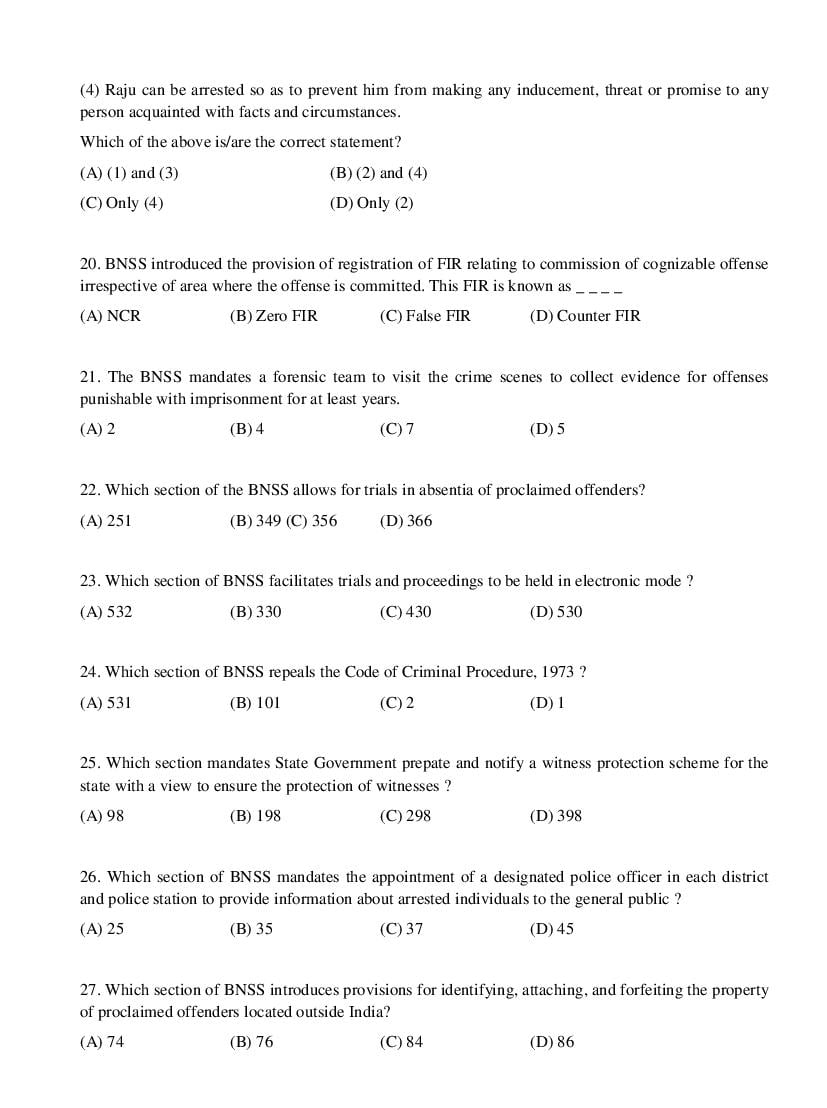AIBE 19 Question Paper (with Answer Key) - Download AIBE 2024 Exam Paper PDF - AglaSem Admission