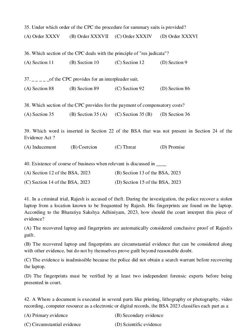 AIBE 19 Question Paper (with Answer Key) - Download AIBE 2024 Exam Paper PDF - AglaSem Admission