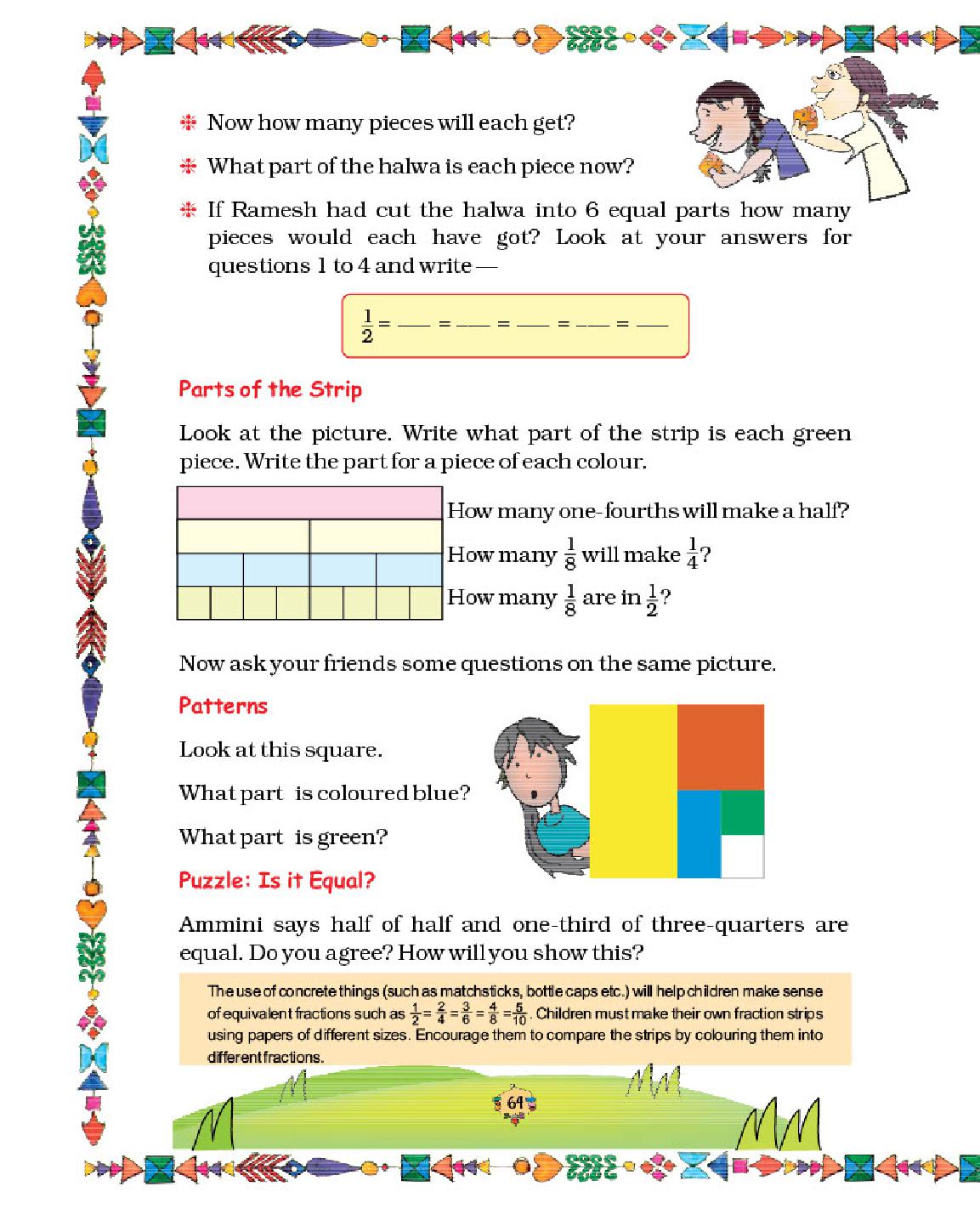 NCERT Book Class 5 Maths Chapter 4 Parts And Wholes AglaSem Schools