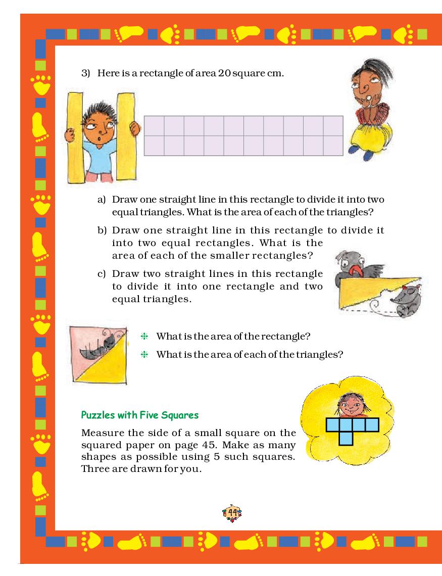 NCERT Book Class 5 Maths Chapter 3 How Many Squares AglaSem Schools
