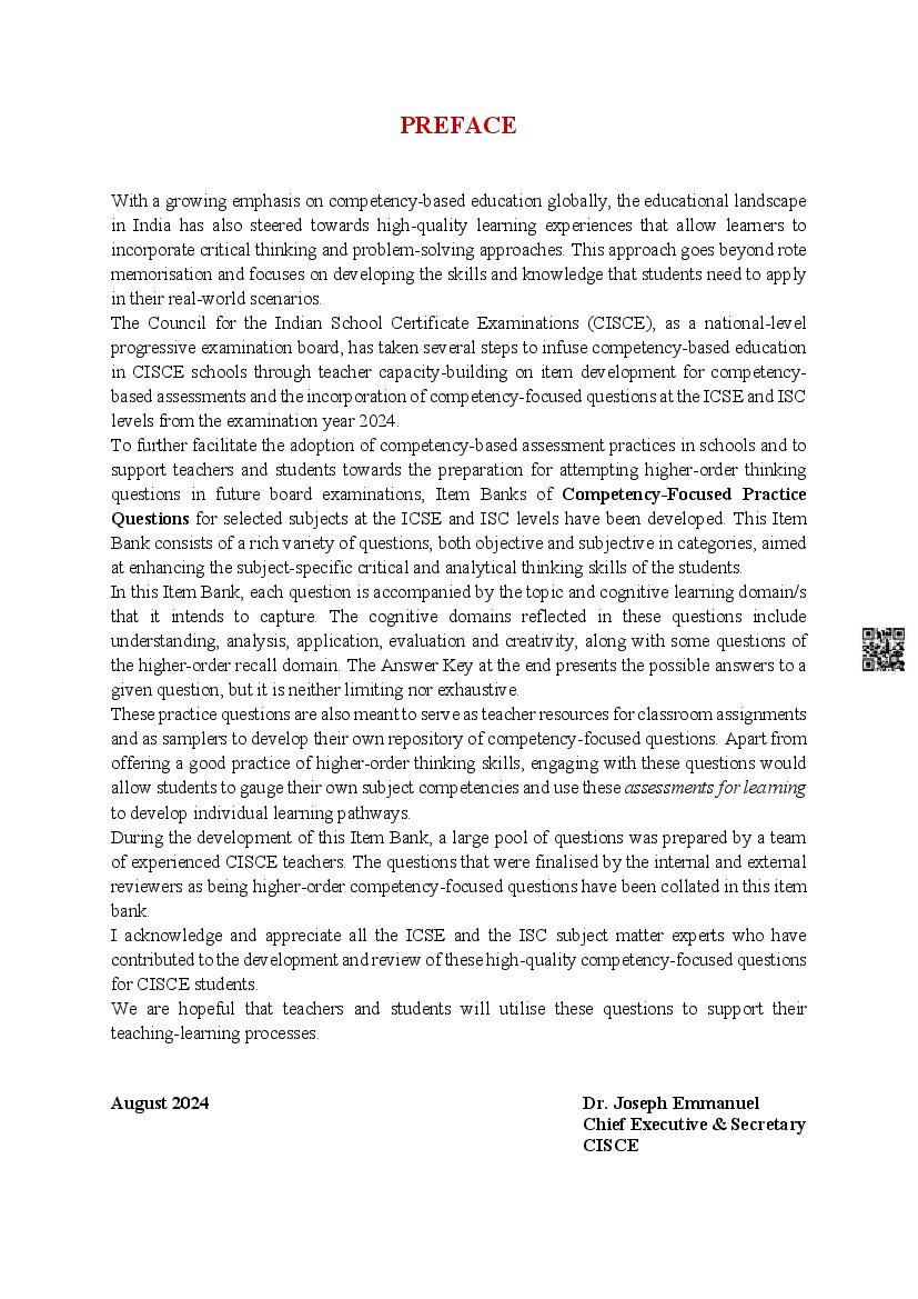 ISC Competency Based Questions Computer Science | Class 12 Competency ...