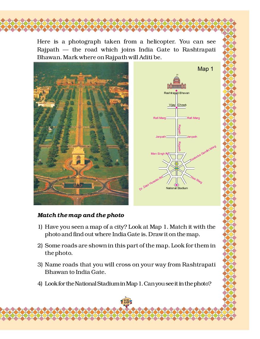 NCERT Book Class 5 Maths Chapter 8 Mapping Your Way