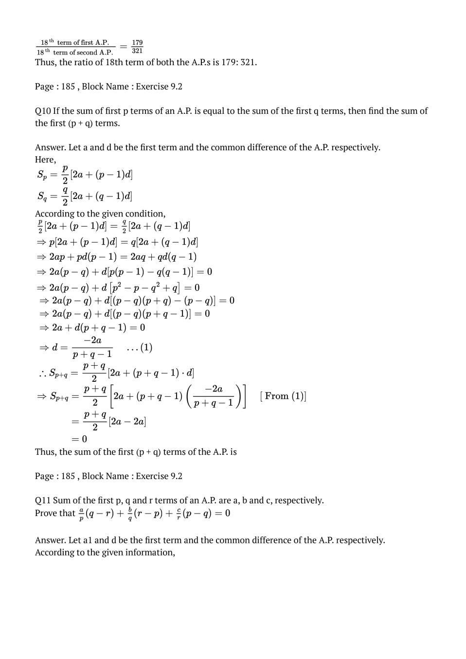 NCERT Solutions For Class 11 Maths Chapter 8 Sequences And Series PDF 