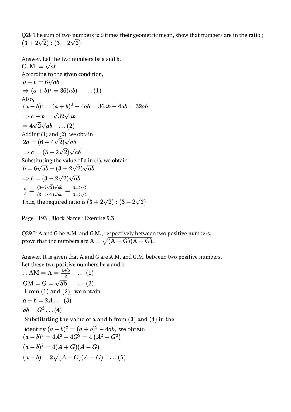 NCERT Solutions For Class 11 Maths Chapter 8 Sequences And Series PDF 
