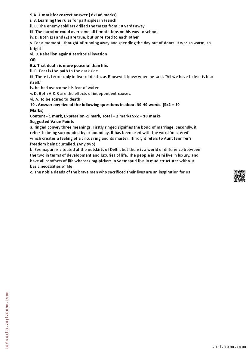 Class 12 English Pre Board Sample Paper 2025 | Download Pre-Board Model ...