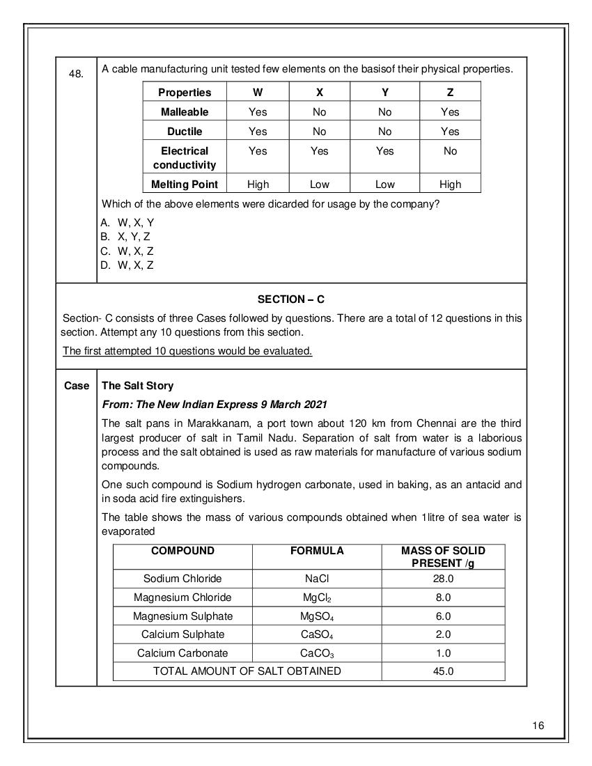 CBSE Sample Paper 2022 For Class 10 Science With Solutions PDF CBSE cbse-sample-paper-2022-for-class-10-science-with-solutions-pdf-cbse