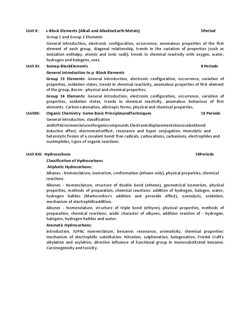CBSE Syllabus for Class 11 Science (PCB) 2020-21 [Revised]