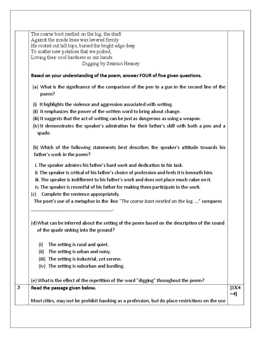 CBSE Class 12 English Elective Sample Paper 2024 PDF With Solutions CBSE Class 12 English Elective Sample Paper 2024 PDF With Solutions