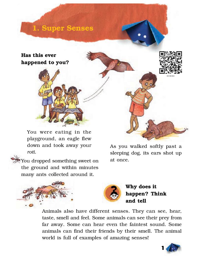 NCERT Book Class 5 EVS Chapter 1 Super Senses AglaSem Schools NCERT Book Class 5 EVS Chapter 1 Super Senses AglaSem Schools