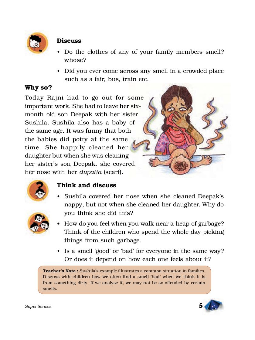 NCERT Book Class 5 EVS Chapter 1 Super Senses PDF New 2023 24