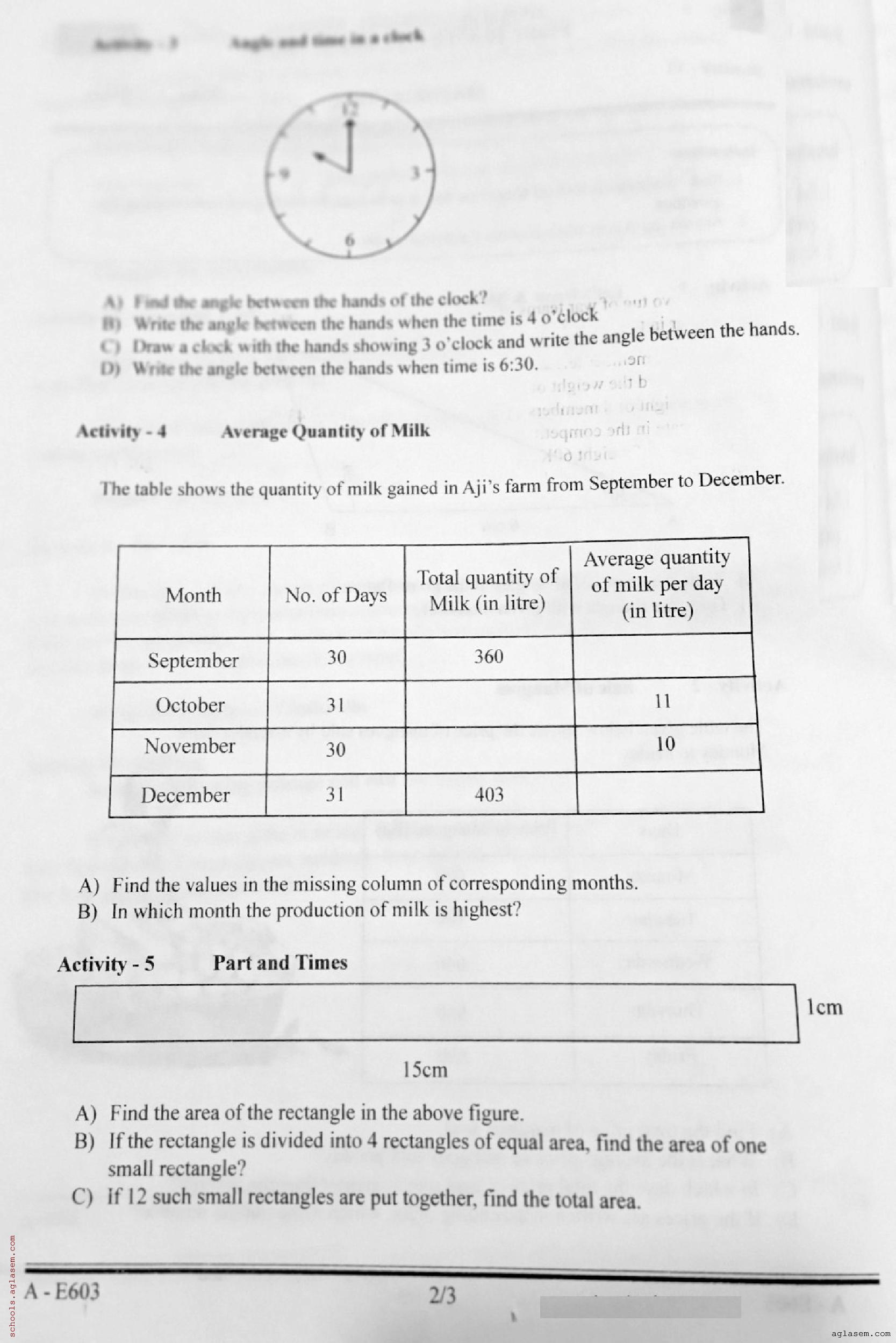 Class 6 Maths Onam Exam Question Paper 2023 PDF Kerala Std 6 First Class 6 Maths Onam Exam Question Paper 2023 PDF Kerala Std 6 First