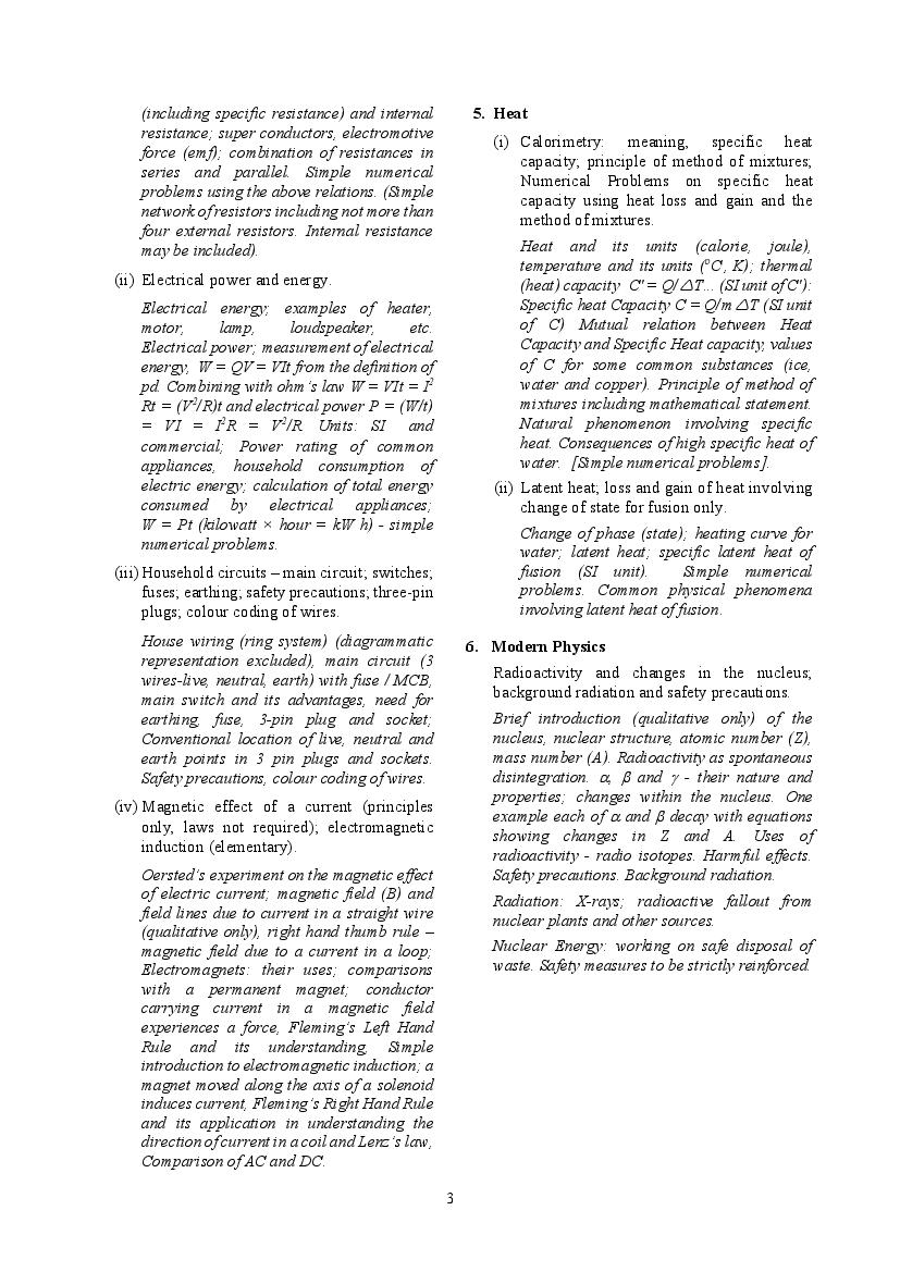 ICSE Physics Syllabus 2022 for Class 9, Class 10 | AglaSem Schools
