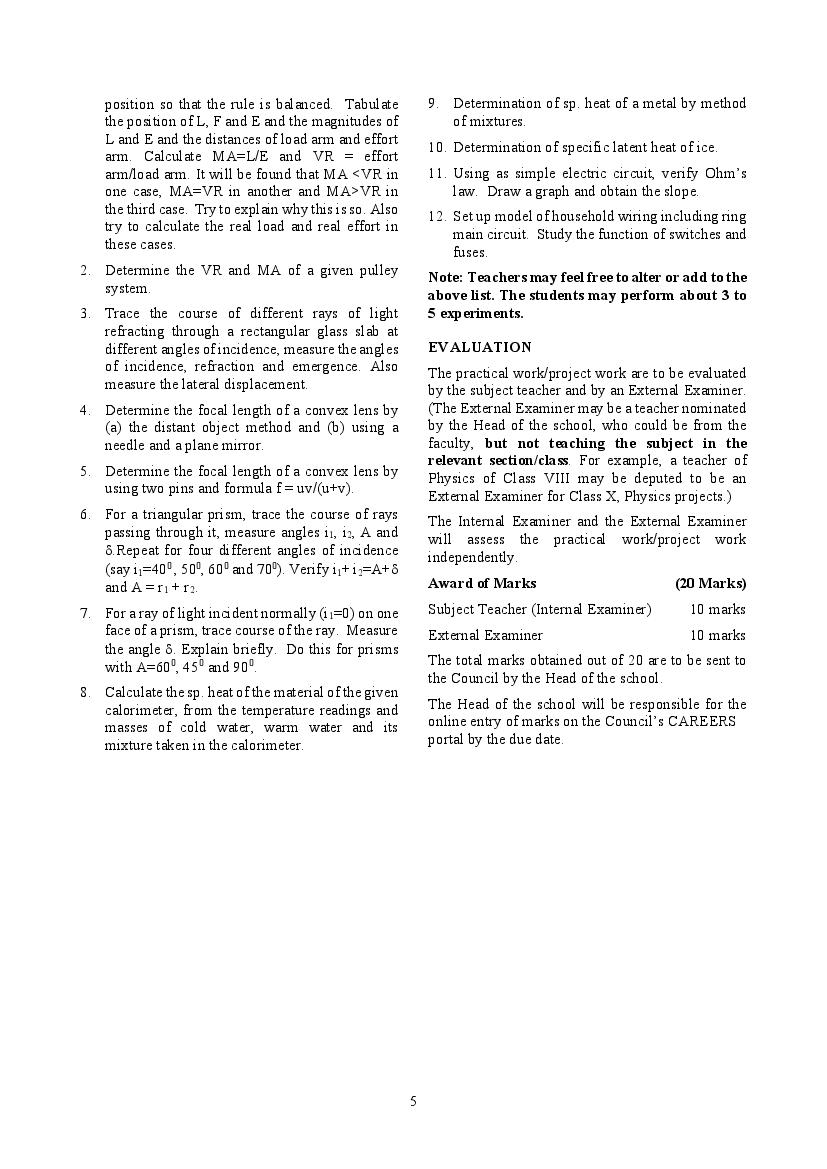 ICSE Physics Syllabus 2022 for Class 9, Class 10 | AglaSem Schools