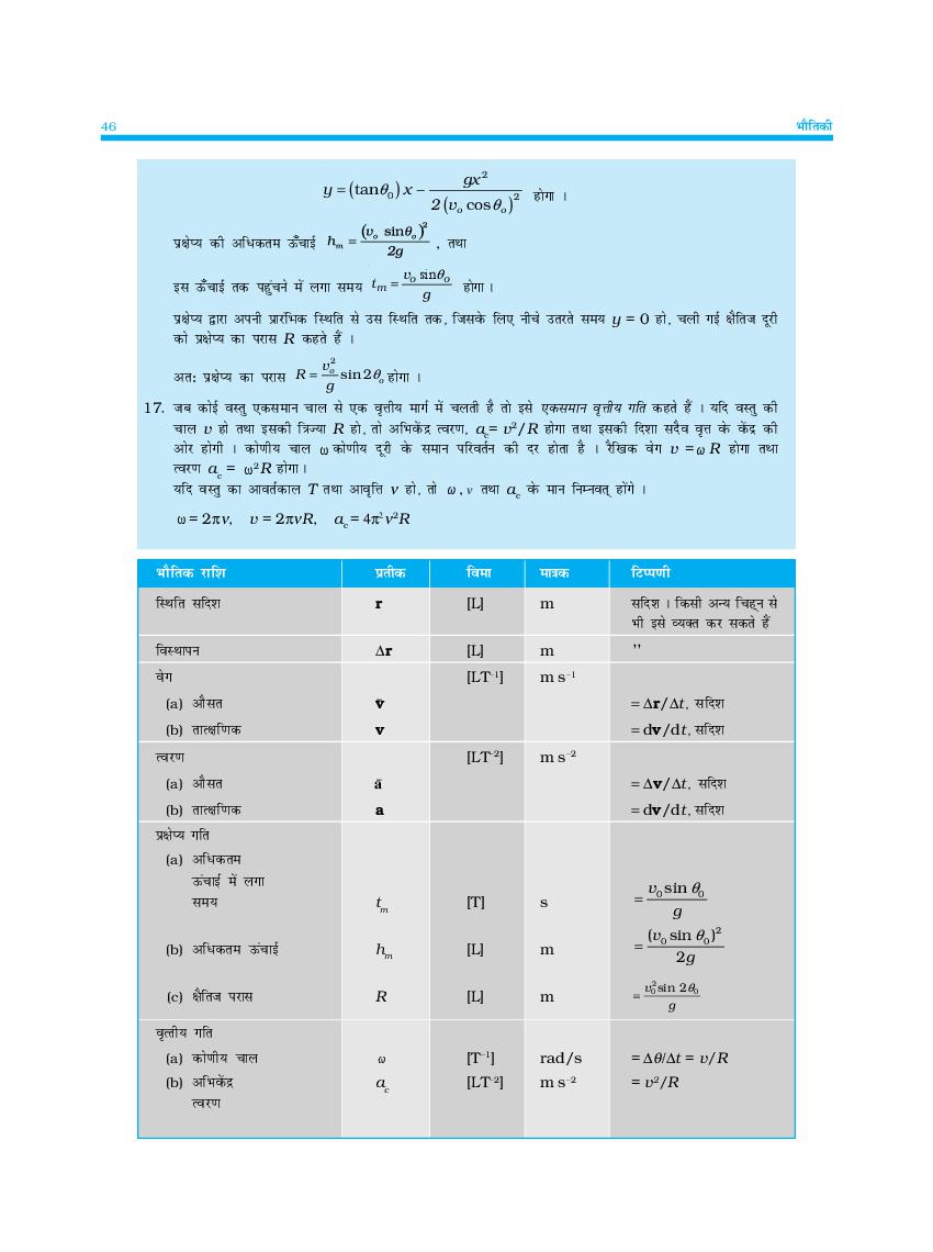 RBSE Book Class 11 Physics (भौतिक विज्ञान) Chapter 3 सरल रेखा में गति ...