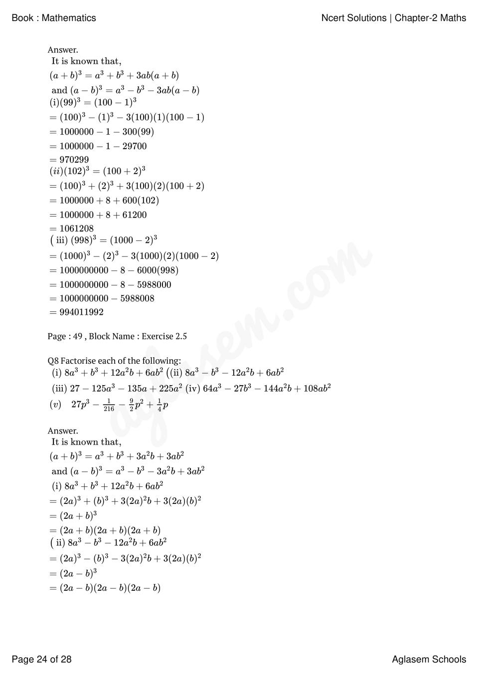 CBSE Class 9 Maths Chapter 2 Polynomials Solutions CBSE Study Group