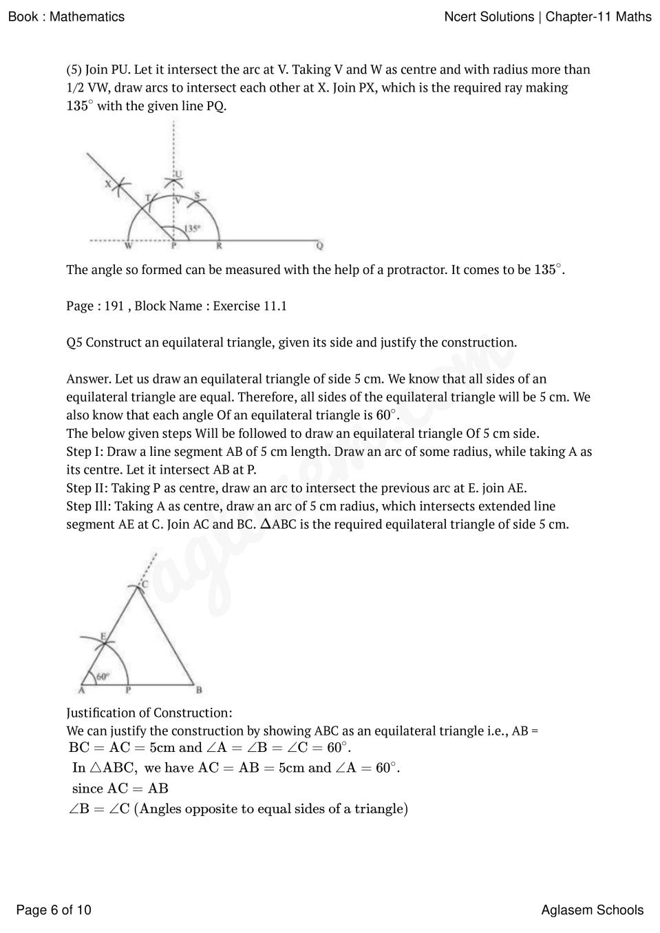 Ncert Solutions Class 9 Maths Chapter 11 Constructions