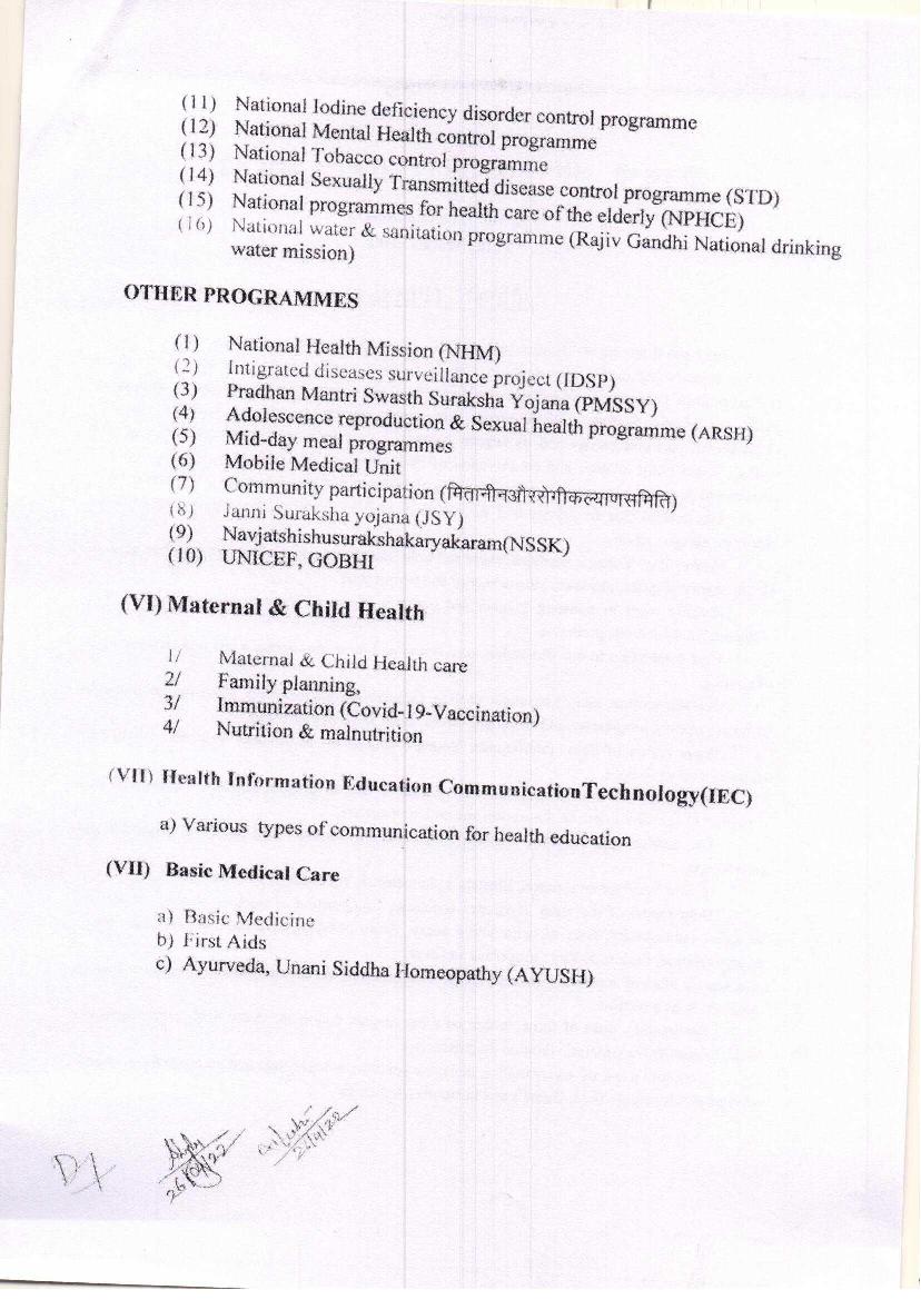 CG B Sc Nursing 2024 Syllabus PDF AglaSem Admission